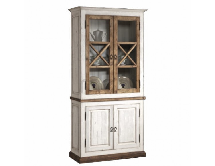 Масивна вітрина з дверима у вітальню та їдальню Provance Meble Krysiak ...